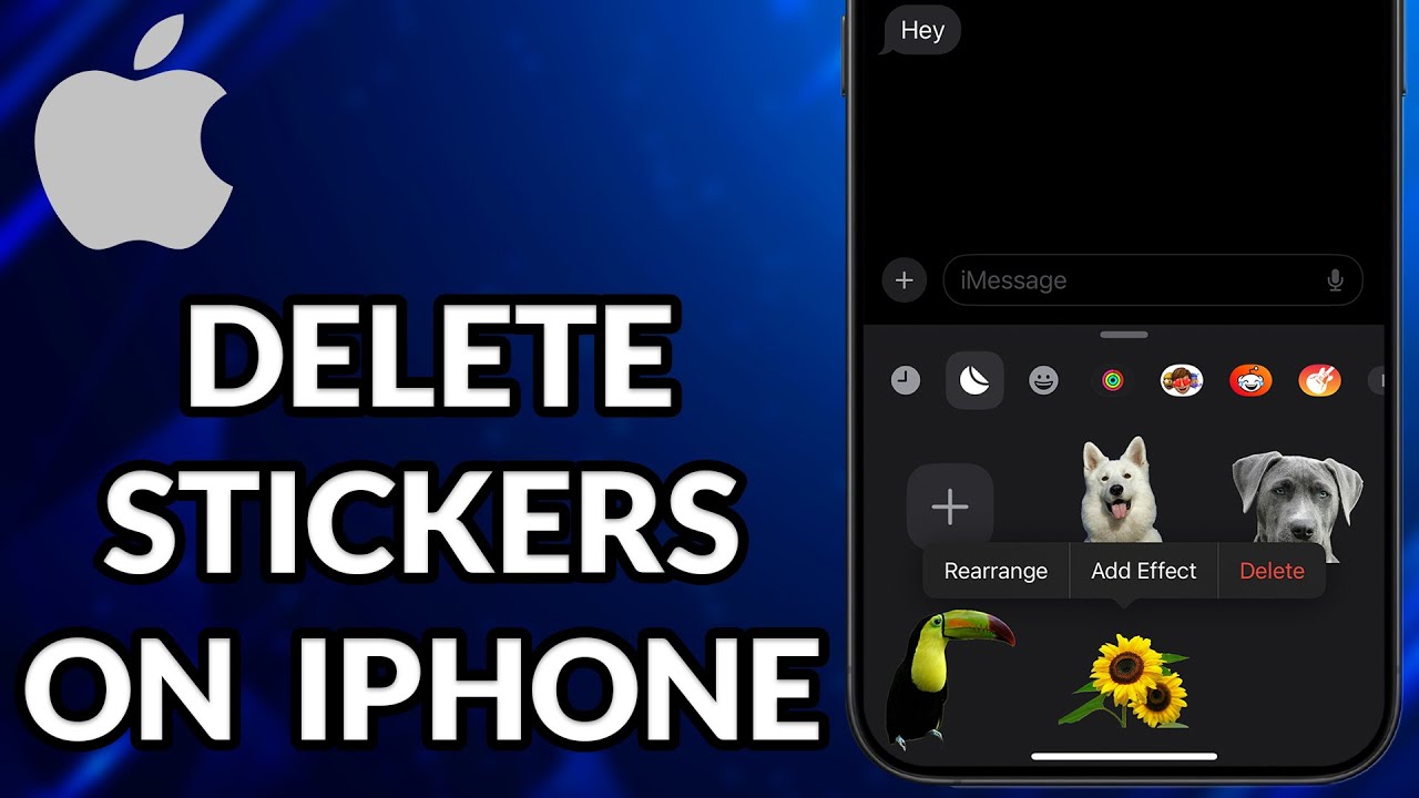 How To Delete Stickers iOS 17 - YouTube