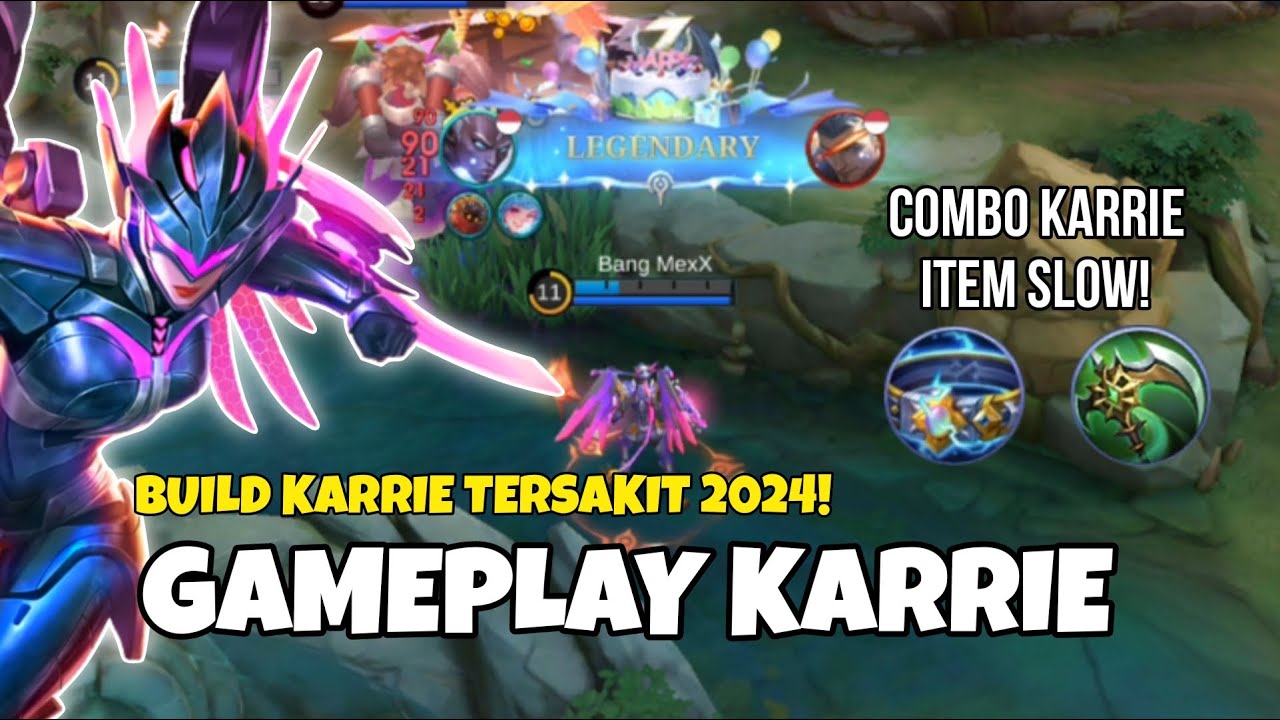 CARA MAIN KARRIE META SEKARANG | KARRIE KUAT & SAKIT | BEST BUILD ...