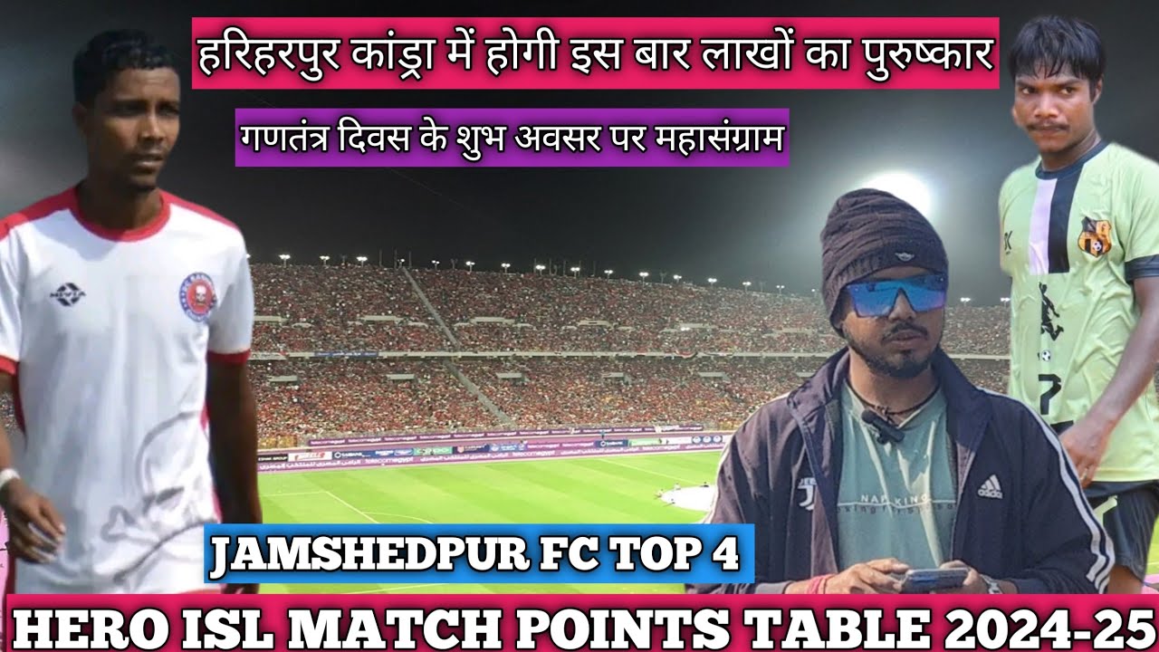Hero Isl Match Points Table 2024-24 With Hariharpur Kandra Football ...