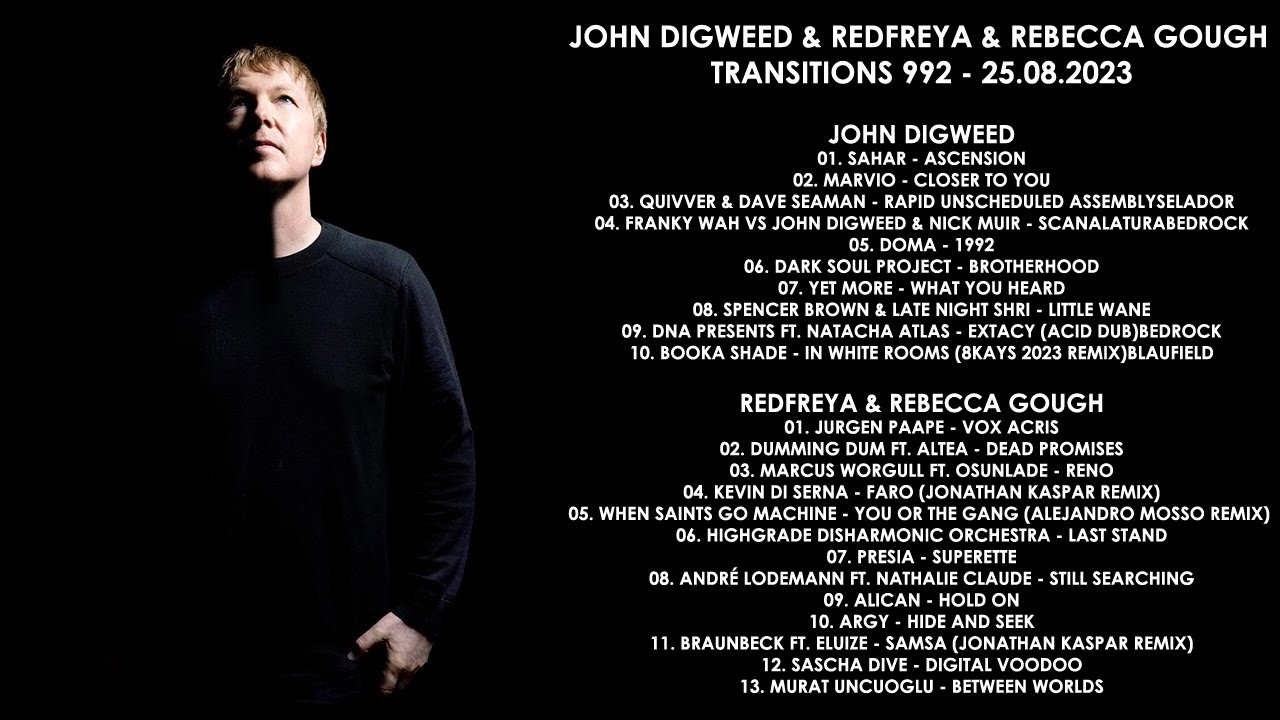 JOHN DIGWEED (UK) & REDFREYA (UK) & REBECCA GOUGH (UK) @ Transitions ...