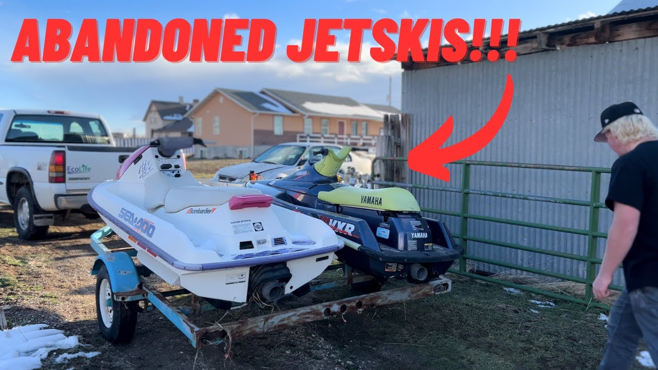 WE FOUND FREE ABANDONED JET SKIS!!! (do they work?) - YouTube