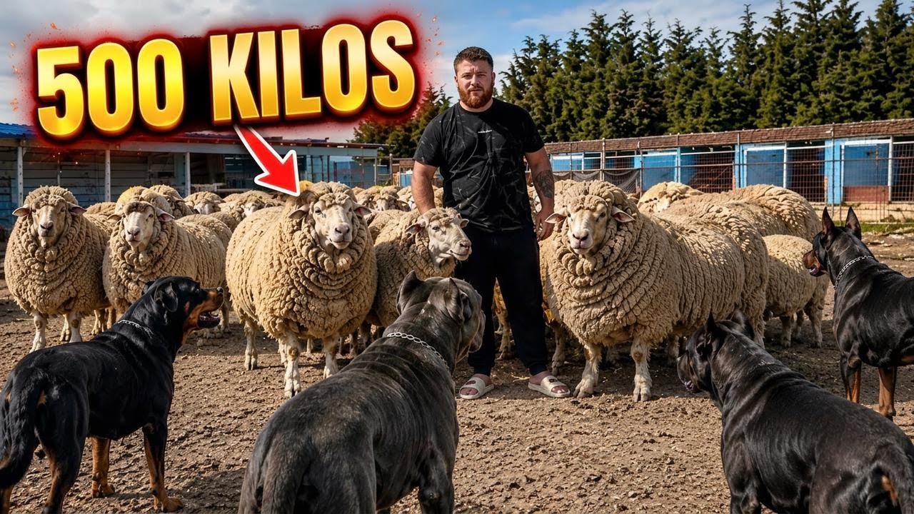 ¡Mis perros no lo pueden creer! Compré ovejas gigantes de 500 kg para ...