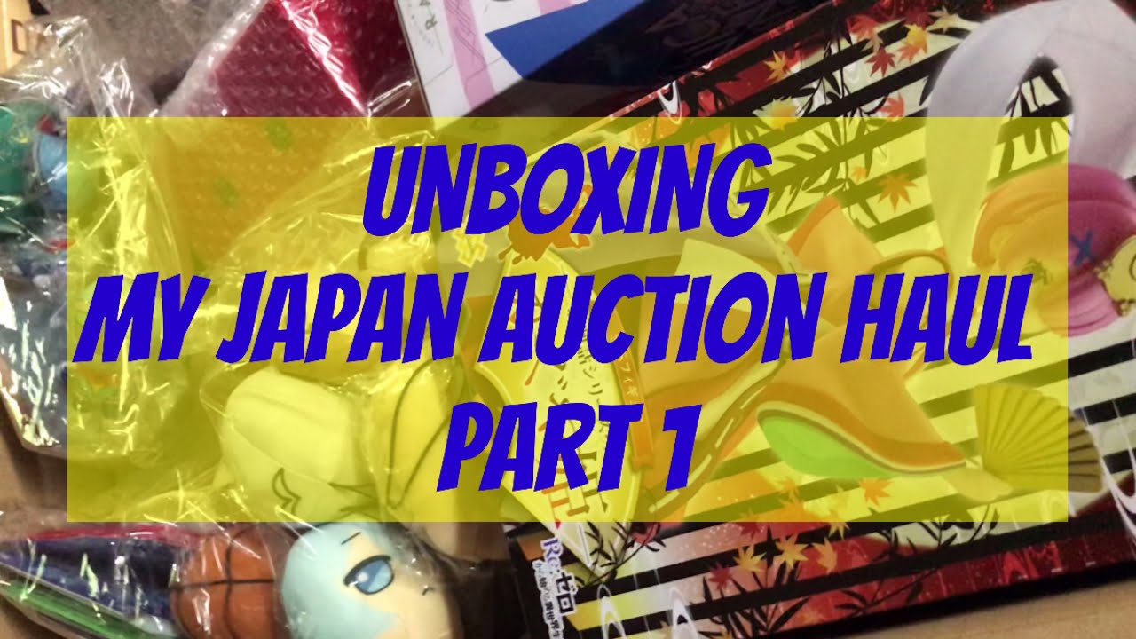 JAPAN AUCTION ANIME HAUL - YouTube