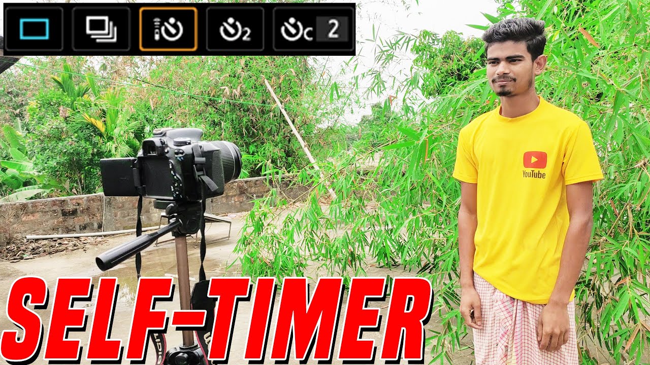 ক্যামেরা ম্যান ছাড়া টাইম লাগিয়ে ছবি তুলুন | How to Set Self-Timer ...