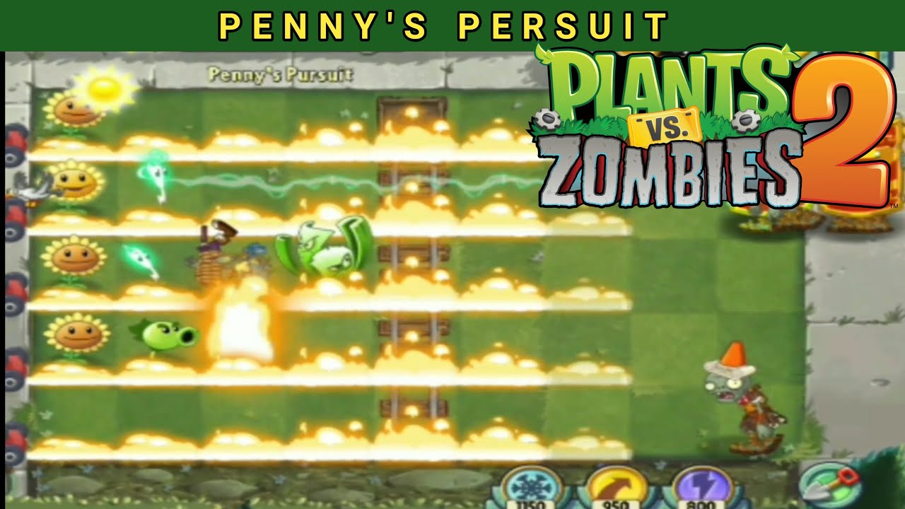 pvz|pvz2|plants vs zombies 2 penny's persuit - YouTube