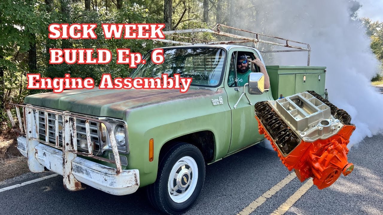 Small Block Engine Assembly and Paint | Sick Week Build Part 6 - YouTube