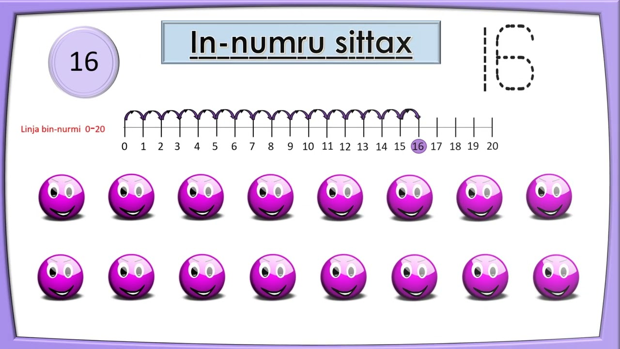 Numri bil-Malti min ħdax sa għoxrin - YouTube