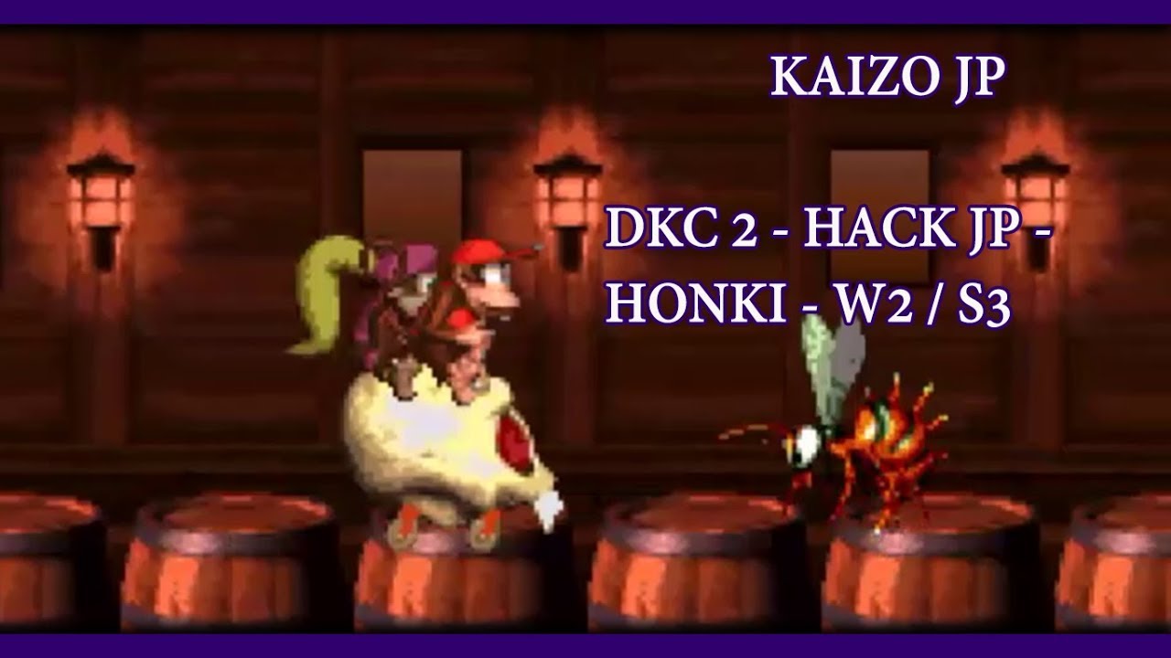 SEM CHECK POINT E COM BUGS | DKC 2 - KAIZO - HONKI | W2/S3 FULL - YouTube