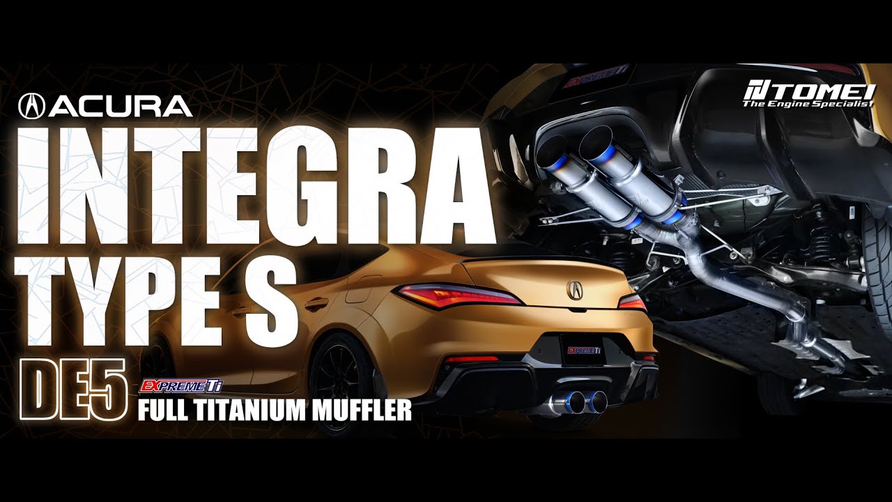 Tomei Expreme-Ti Full Titanium Muffler Acura Integra Type-S DE-5 (Dual Type-D) - YouTube