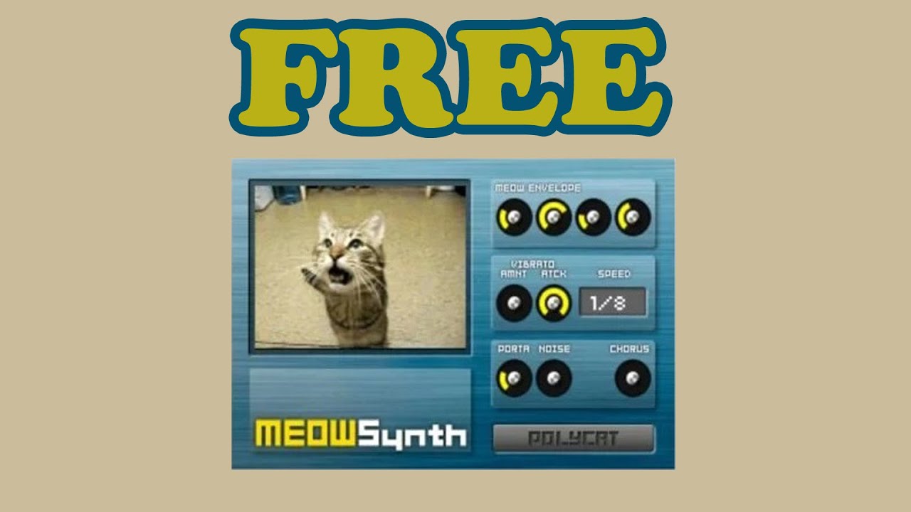 FREE MeowSynth by Knobster - YouTube