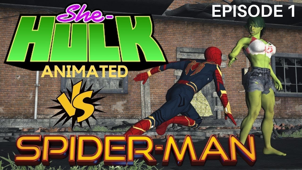 She Hulk Animated Episode 1 Vs Spiderman Youtube