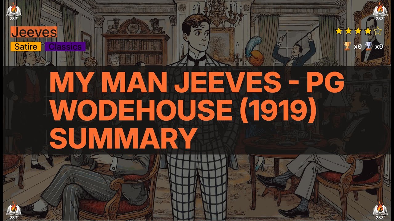 My Man Jeeves - PG Wodehouse (1919) Summary (Jeeves - 1) - YouTube