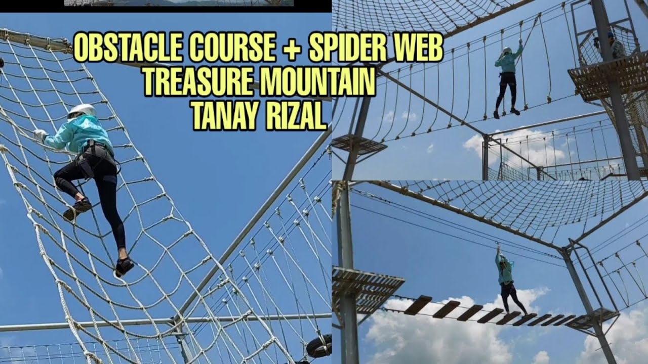 High Rope Obstacle Course + Spider Web sa Treasure Mountain Another ...