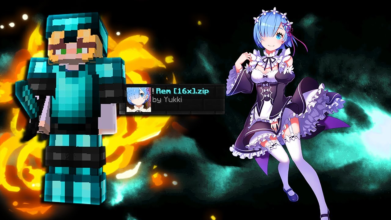 Rem 16x - Minecraft PVP Texture Pack 1.8.9 - 1.16.x (Anime Texture Pack ...
