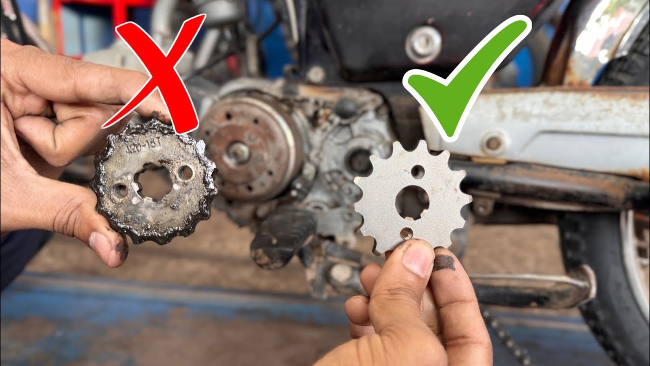 Replace Front Sprocket | how to repair chain sprocket kit - YouTube