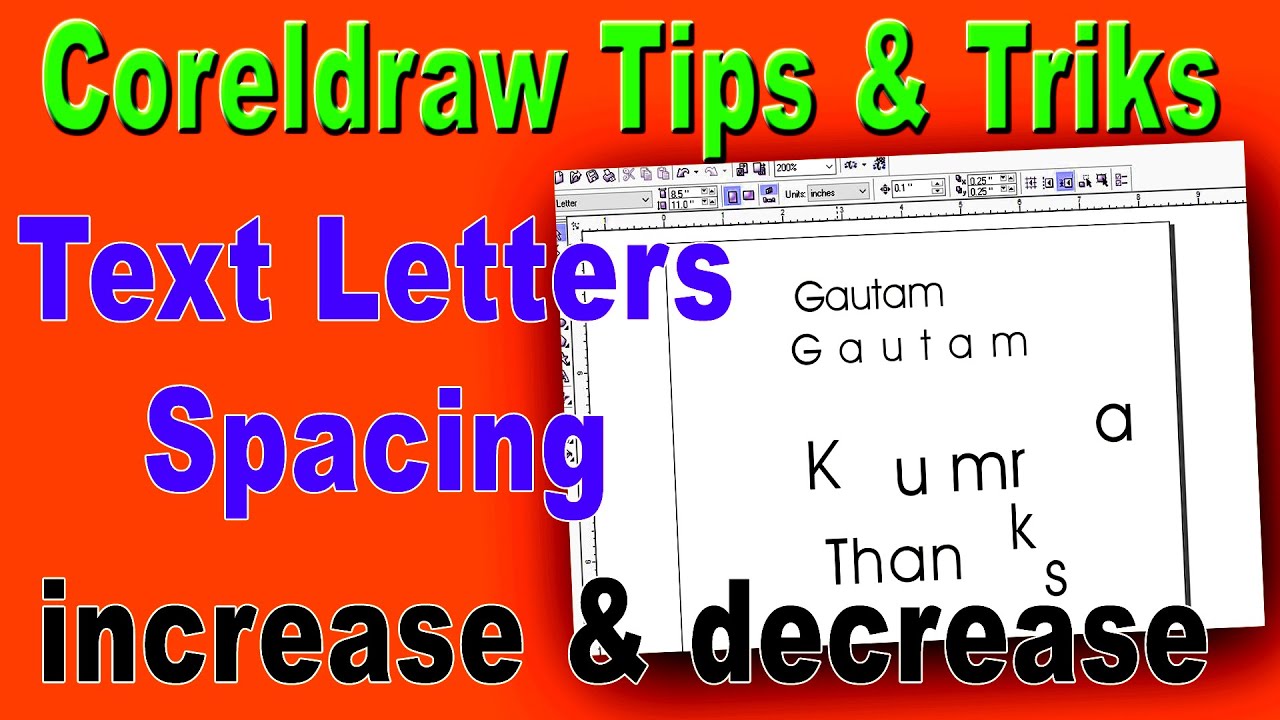 Trick And Tips To Increase Or Decrease Spacing Between Text Letters In Trick And Tips To Increase Or Decrease Spacing Between Text Letters In