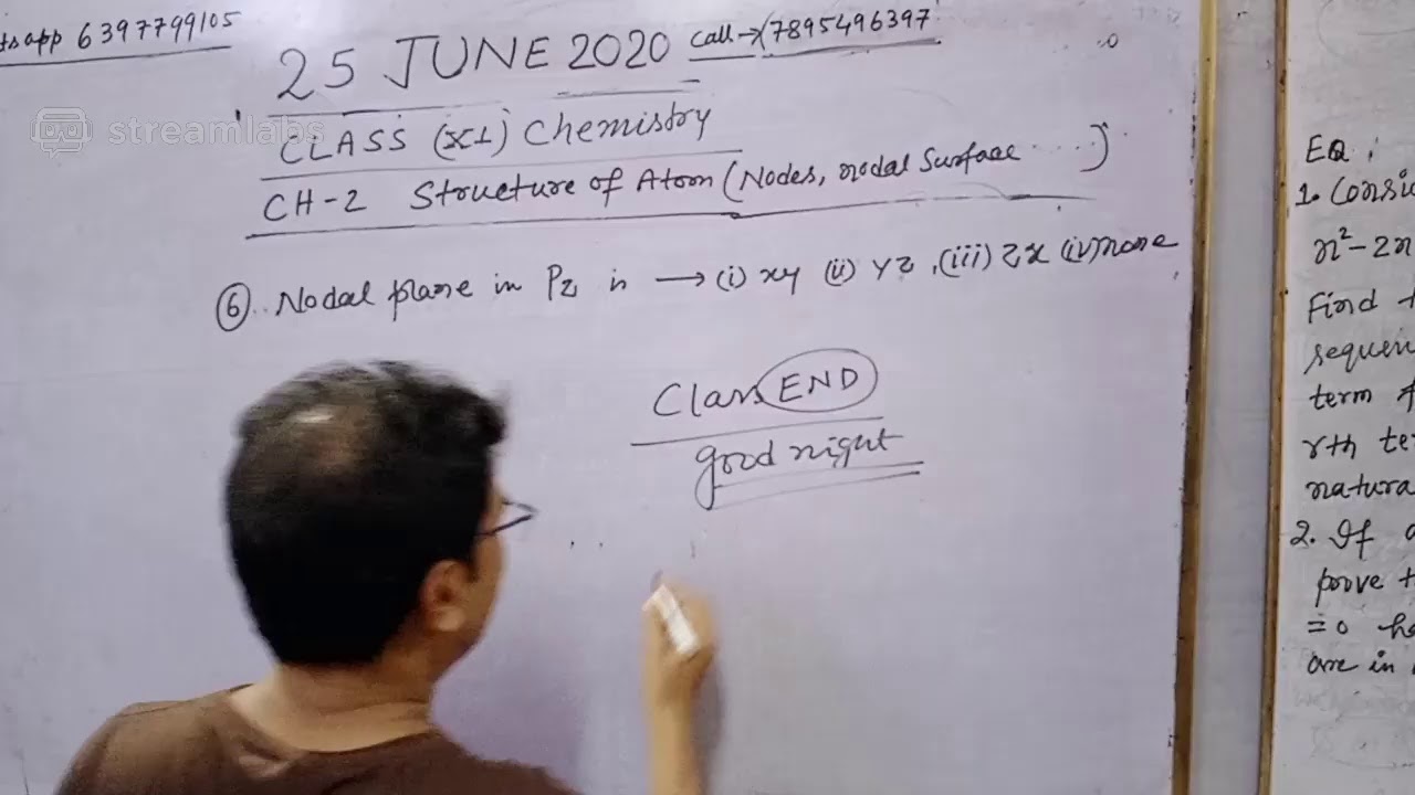 SSS SBW Live Stream/11th Class Chemistry/Structure of Atom/orbital ...