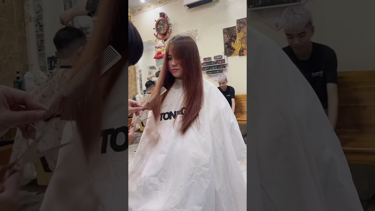 She Cut Off Inches of Hair! Satisfying Haircut Transformation - YouTube