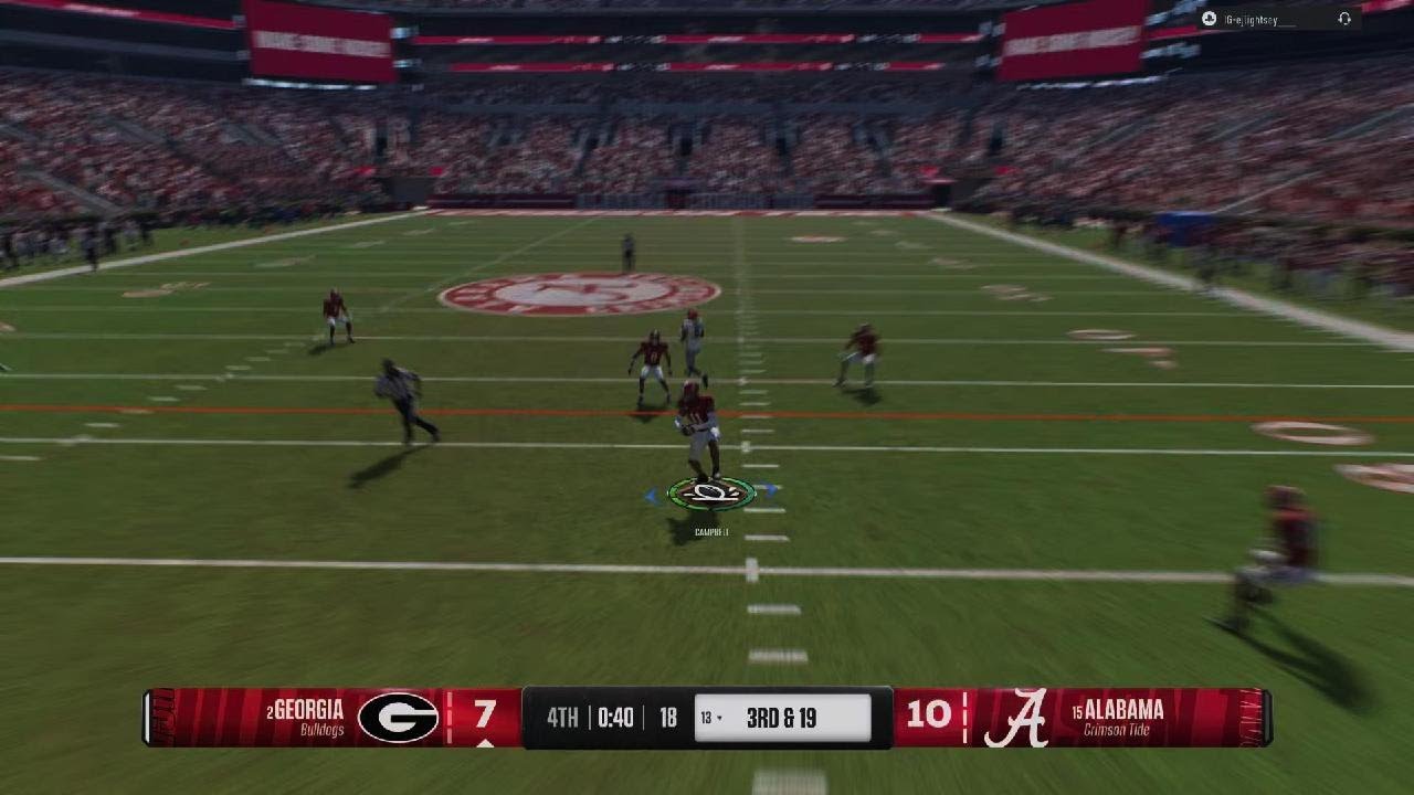 EA SPORTS College Football 25 - Campbell Interception - Alabama ...