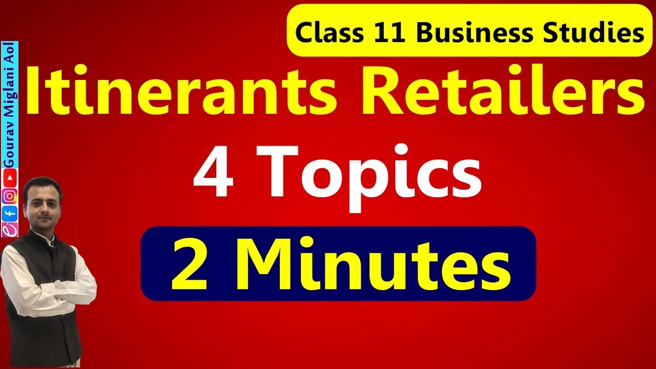 Itinerants Retailers Class 11 Business Studies | Types of Itinerants ...