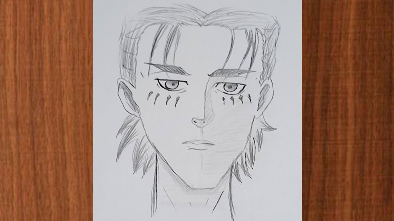 easy anime Drawings | how to draw Eren Yeager easy step by step - YouTube