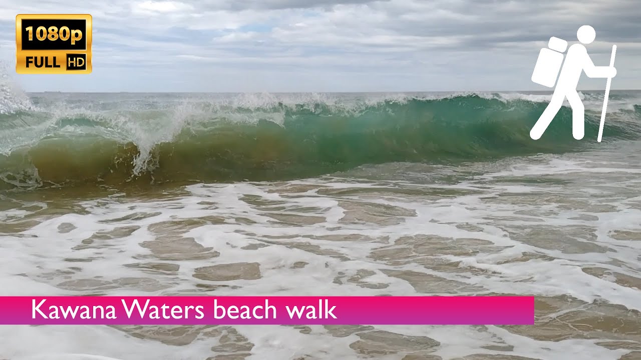 [1080P FHD] A Walk Along The Beach At Kawana Waters walking tour ...