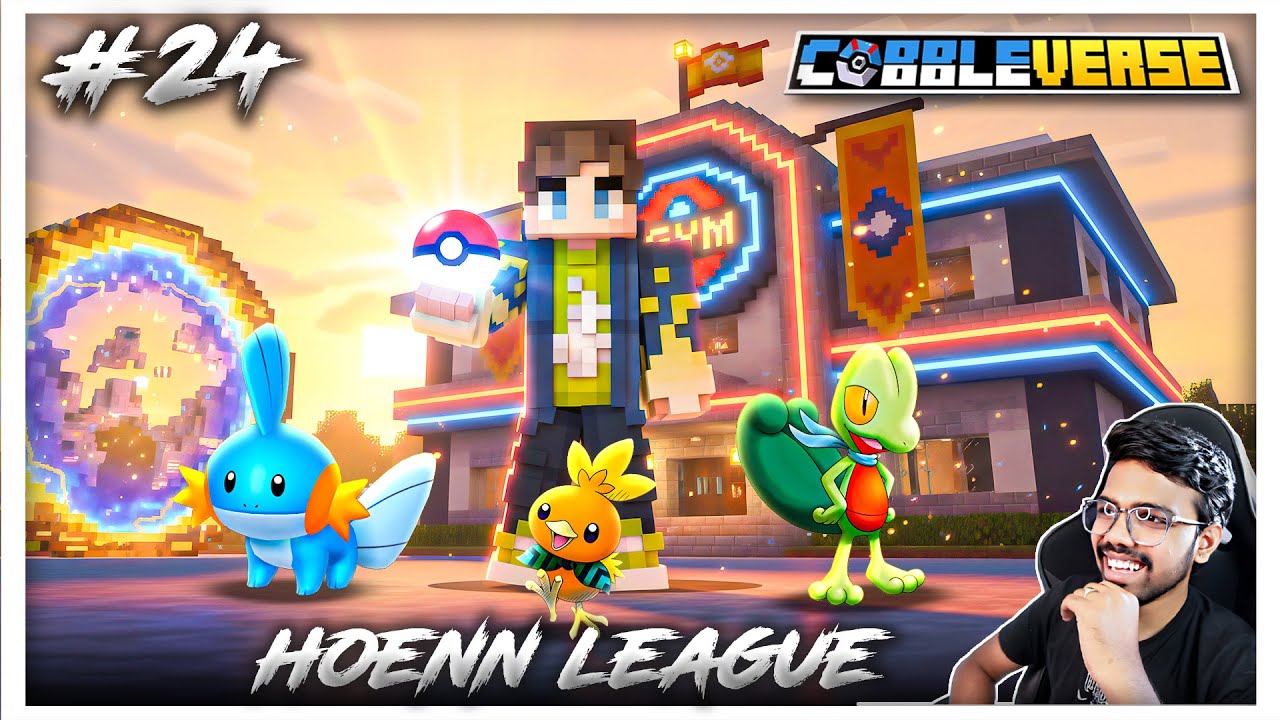 ALL HOENN STARTERS Helped Me Win the 1st GYM in Cobbleverse Minecraft ...