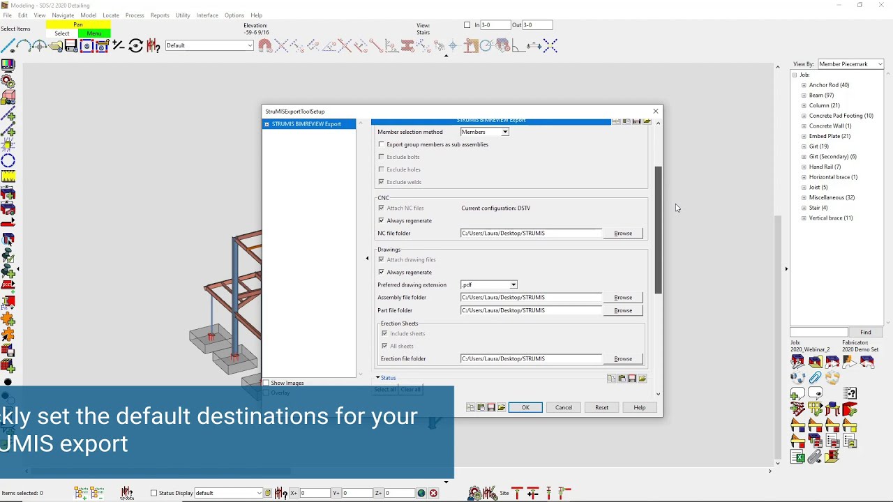 SDS2 Toolbox: STRUMIS BIMREVIEW Export - YouTube