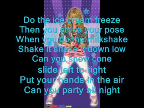 Hannah Montana - Let's Chill with Lyrics (full) - YouTube