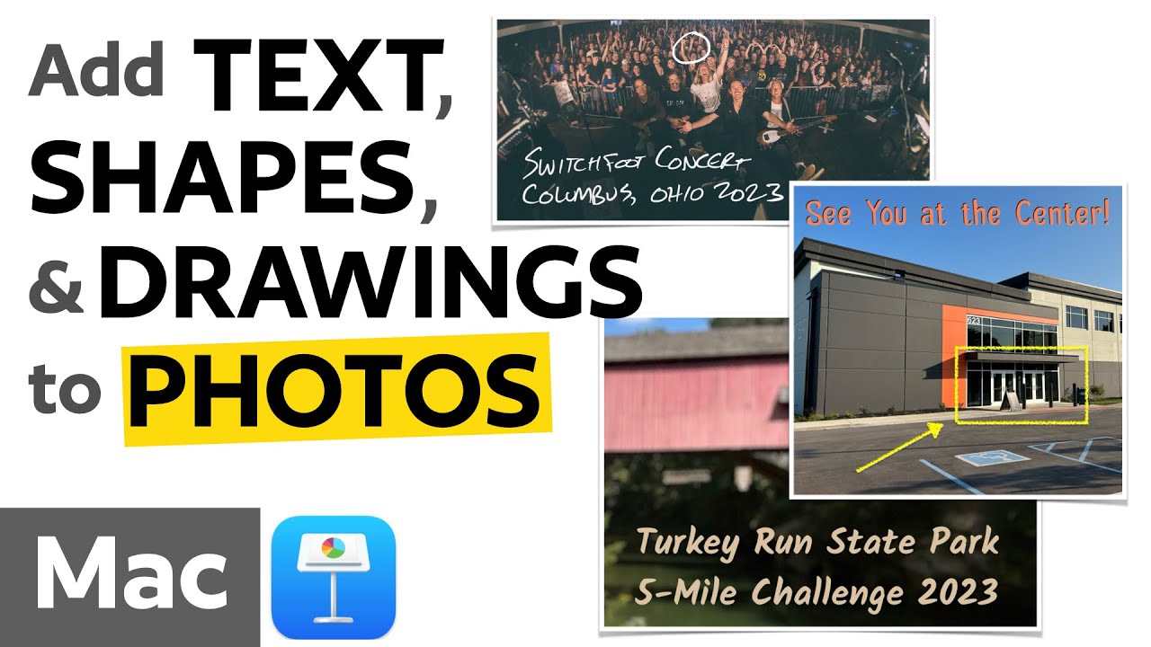 How to Add Text, Shapes, and Drawings to Images in Photos on Mac - YouTube
