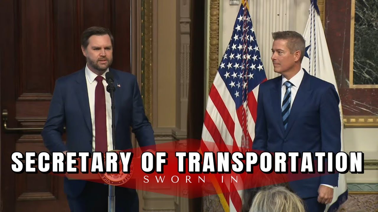 Vice President Vance Transportation Secretary Sean Duffy Sworn In ...