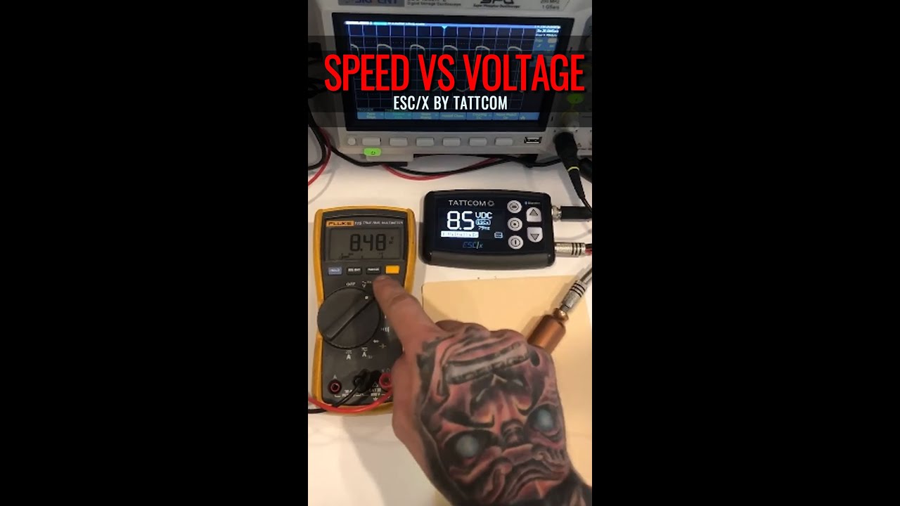Power Supply Magic | speed vs voltage while tattooing - YouTube