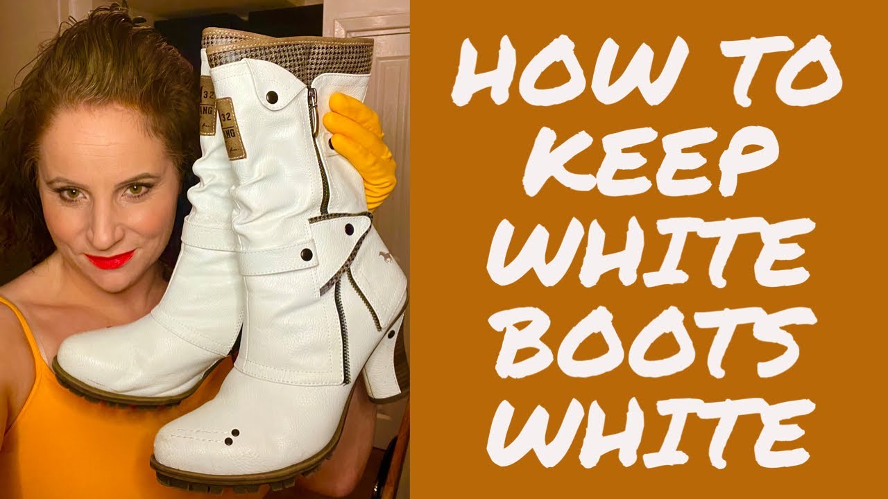 How to clean white boots and keep them white - YouTube