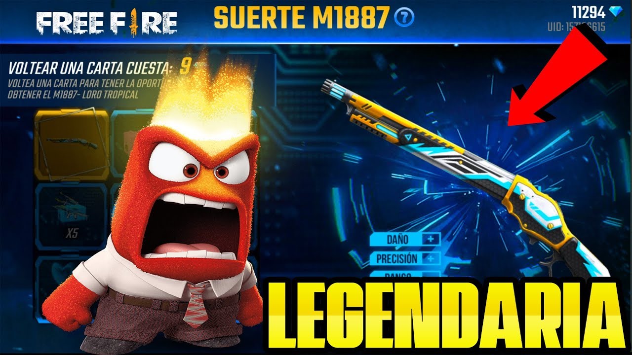 ¡ASÍ FUE MI SUERTE CON LA NUEVA M1887 LORO TROPICAL DE FREE FIRE ...