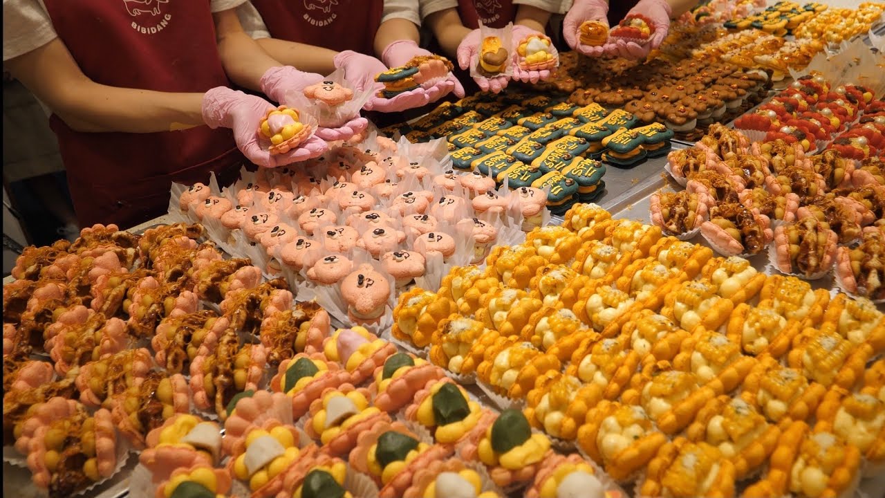 이곳 엄청납니다! 하루에 1,500개 팔리는, 상상 그 이상의 마카롱 만들기│Amazing macaron mass making ...