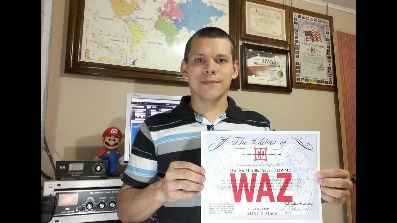 Certificado WAZ, Worked All Zones - YouTube