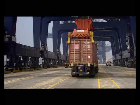 Automatic Container Landing Systems (ACLAS) - YouTube