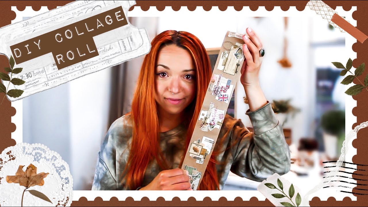 COLLAGE ROLL TUTORIAL | DIY Scrapbook paper collage roll for your ...