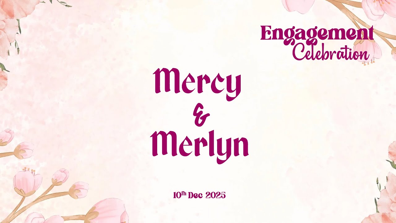Engagement Celebration of Mercy & Merlyn - 10th Dec 2025 - YouTube