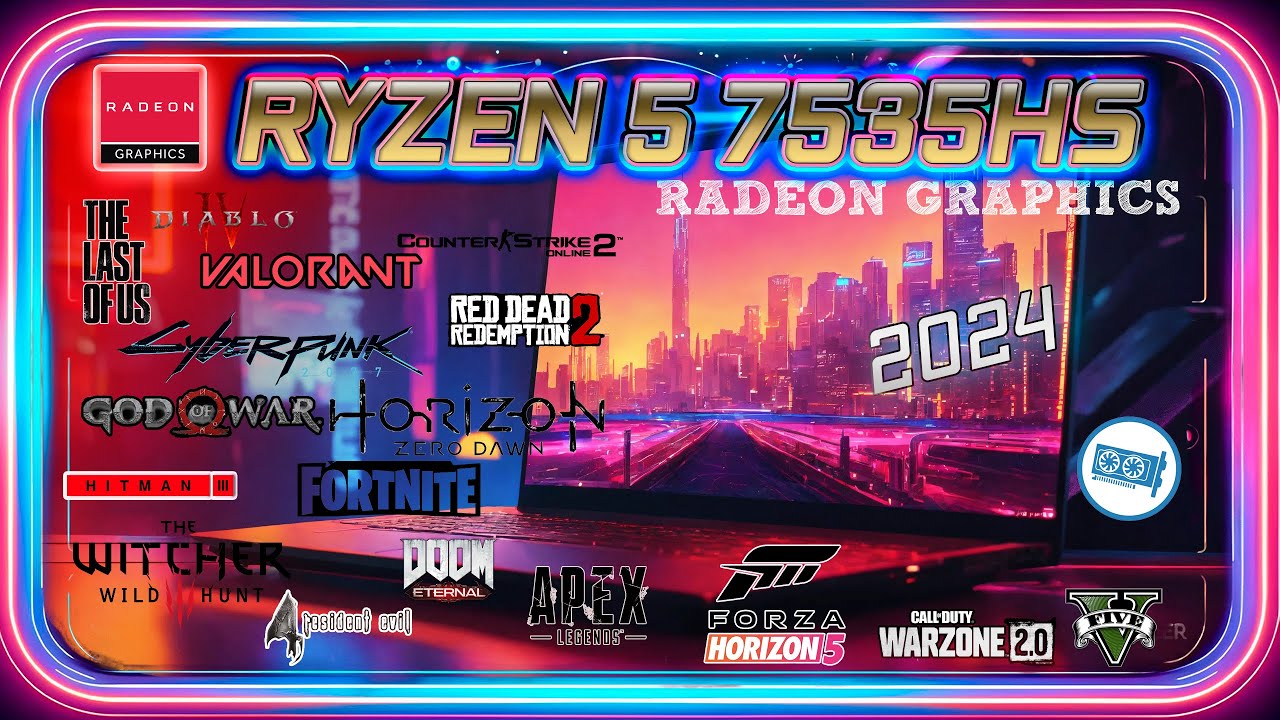 Ryzen 5 7535HS IGPU | Radeon Graphics in 15 GAMES Test in 2024 - YouTube