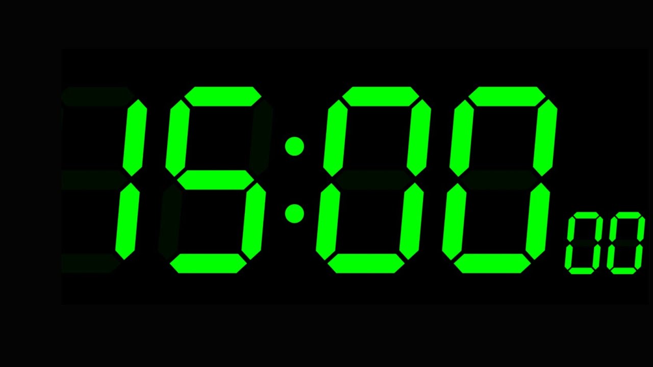 15 Minute Timer /15 Minute Countdown Timer - Big Digit Red Color (No ...