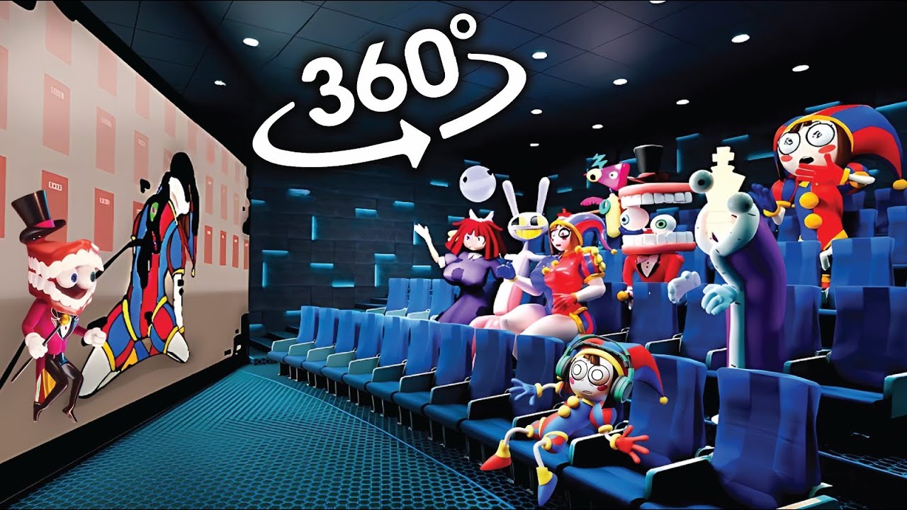 The Amazing Digital Circus 360° - CINEMA HALL | Pomni react to TADC ...