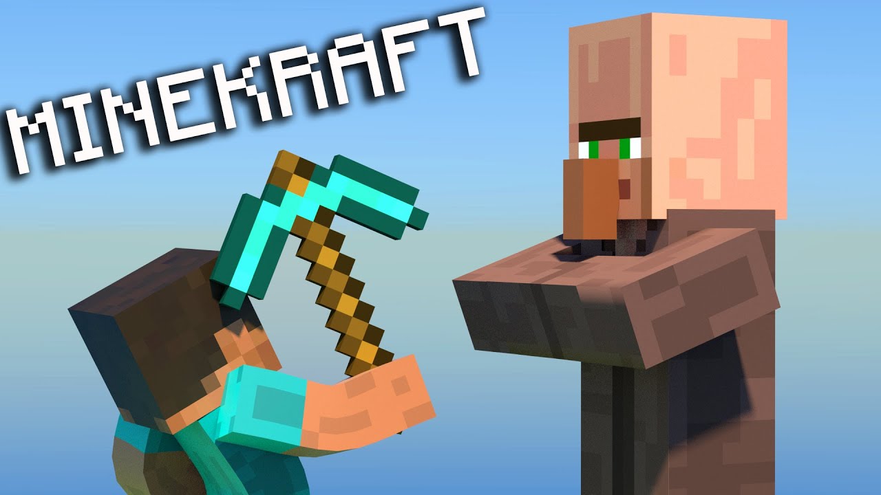 Minecraft - How to trade with a Villager #2 [softbody simulation tutor ...