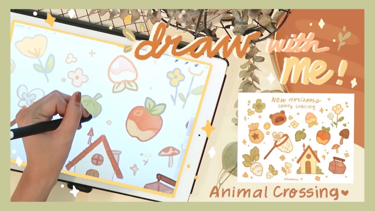Draw with Me // Animal Crossing Sticker Sheet & How I use Procreate ...