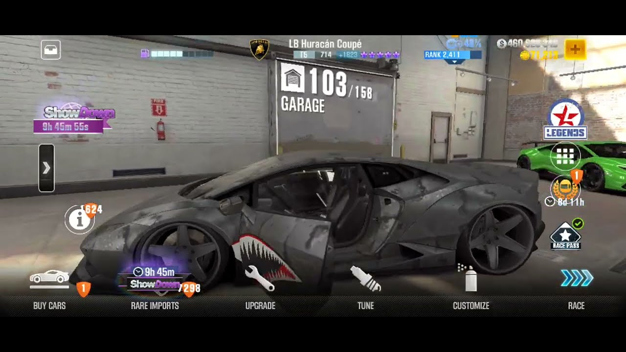 🏁Csr2🏁 Lamborghini Lb Huracan Coupe (Shark) tune and shift for 8.3 ...
