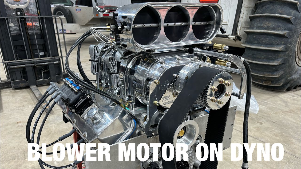 BLOWER MOTOR ON DYNO ,1600 HP 8250 RPM - YouTube