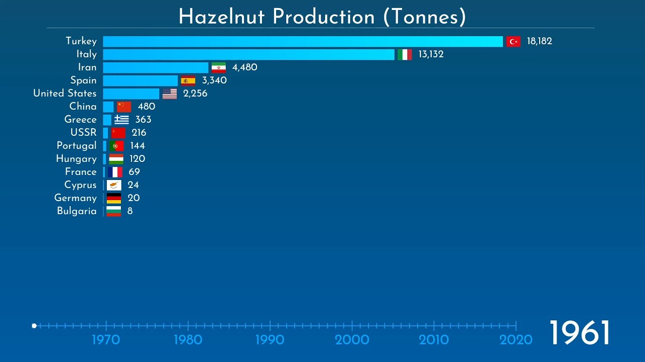 Top Hazelnut Producers | 1961-2020 - YouTube