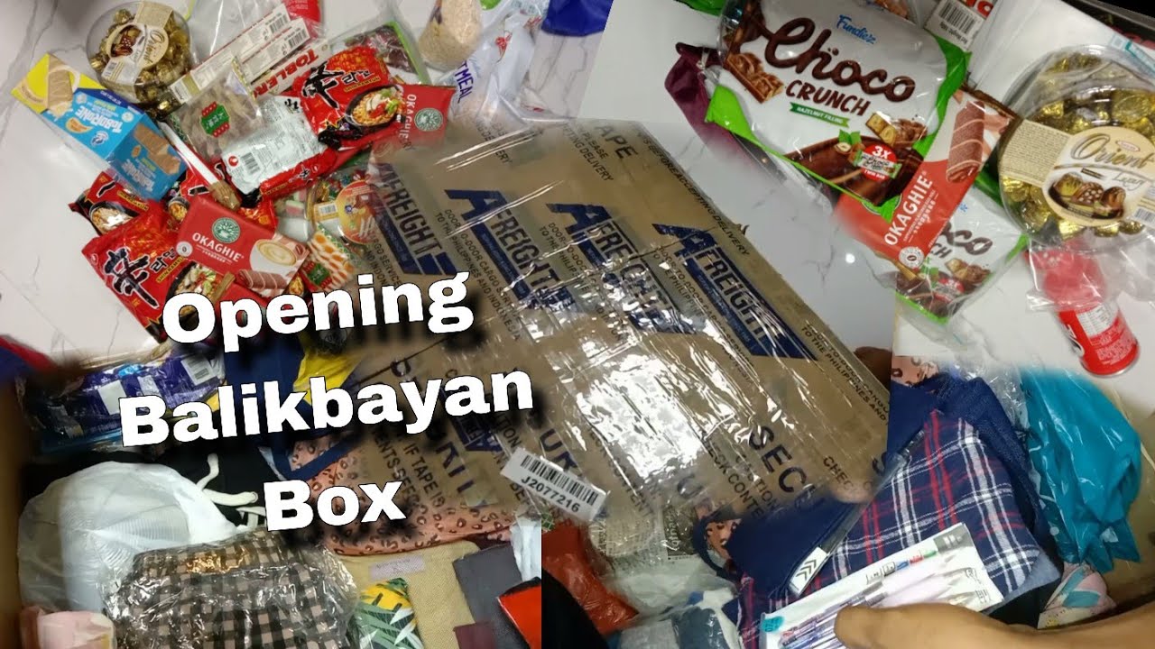Unboxing balikbayan box from Hong Kong - YouTube