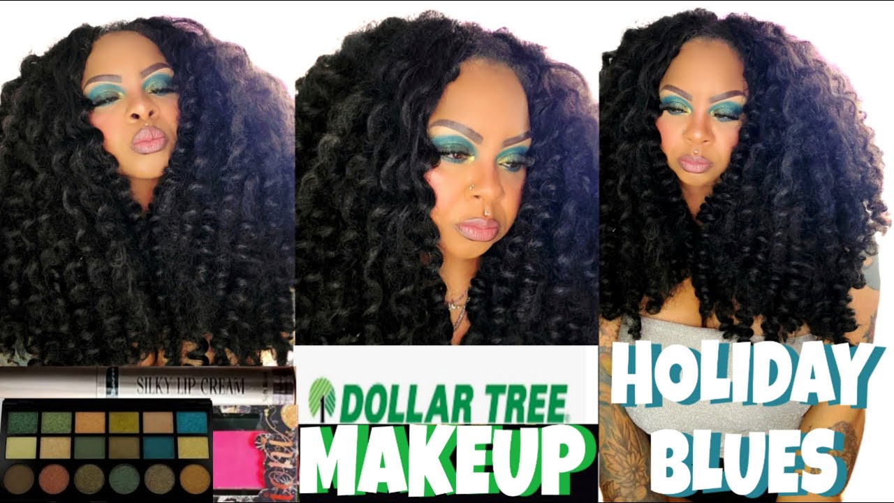 FULL FACE!!! Holiday Inspired Look Using New Dollar Tree Makeup and ...