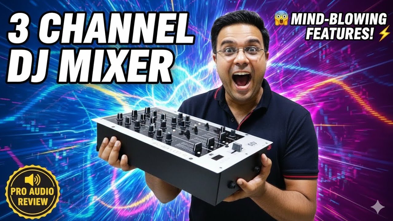 NEW DJ MIXER by SLV INDIA Scratch 3i | 3 Channel Mixer with Mic and ...